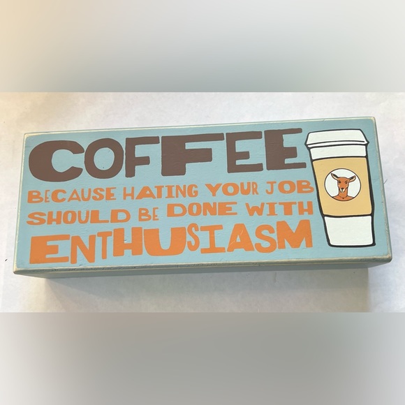 Primitives by Kathy | Wall Decor | Wooden Distressed Coffee Sign ...